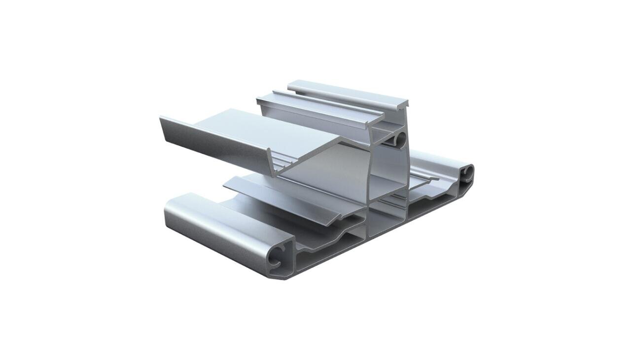 Das ballastarme, aerodynamische S:FLEX PV-Montagesystem für Flachdächer